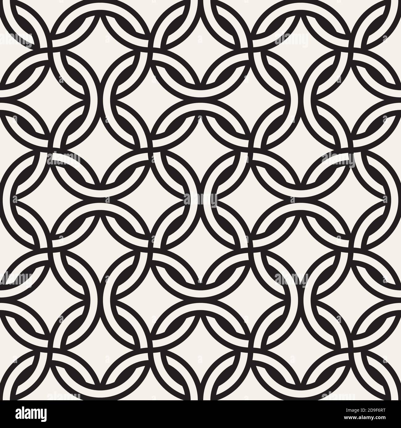 Vector seamless chain pattern. Interweaving thin lines abstract ...