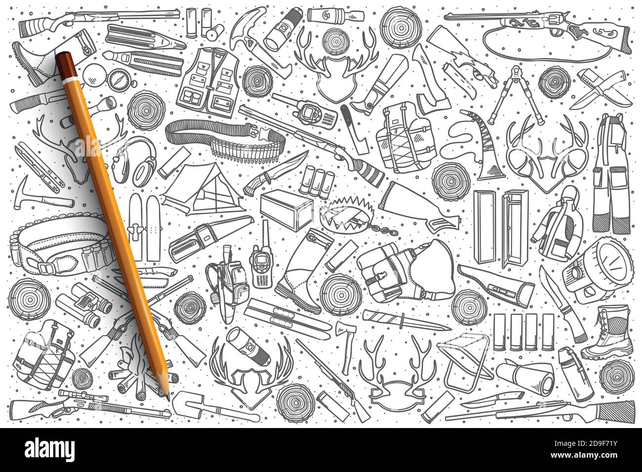 Hand drawn style cartoon tent Stock Vector Images - Alamy