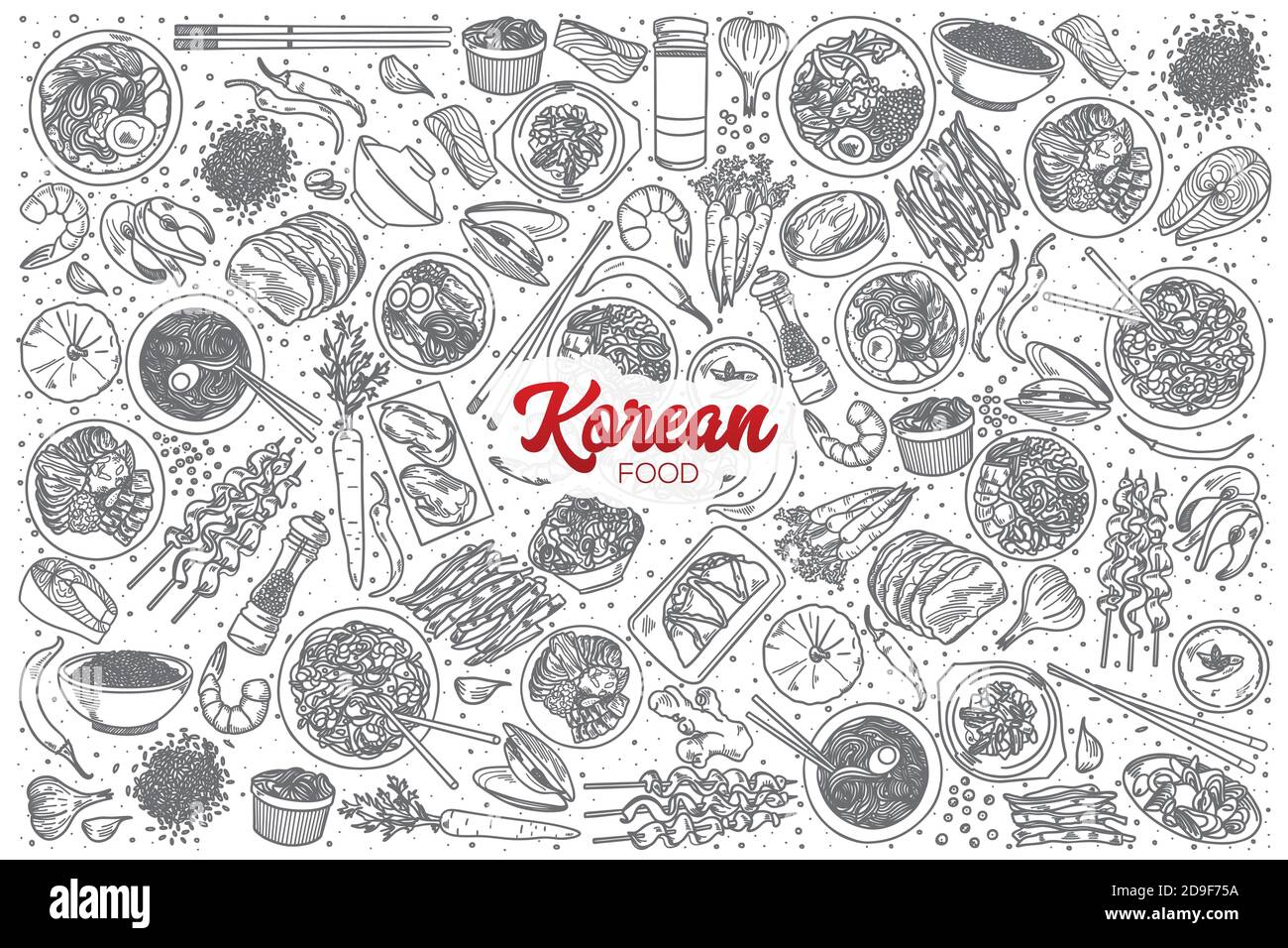 Gourmet vector lettering Cut Out Stock Images & Pictures - Alamy