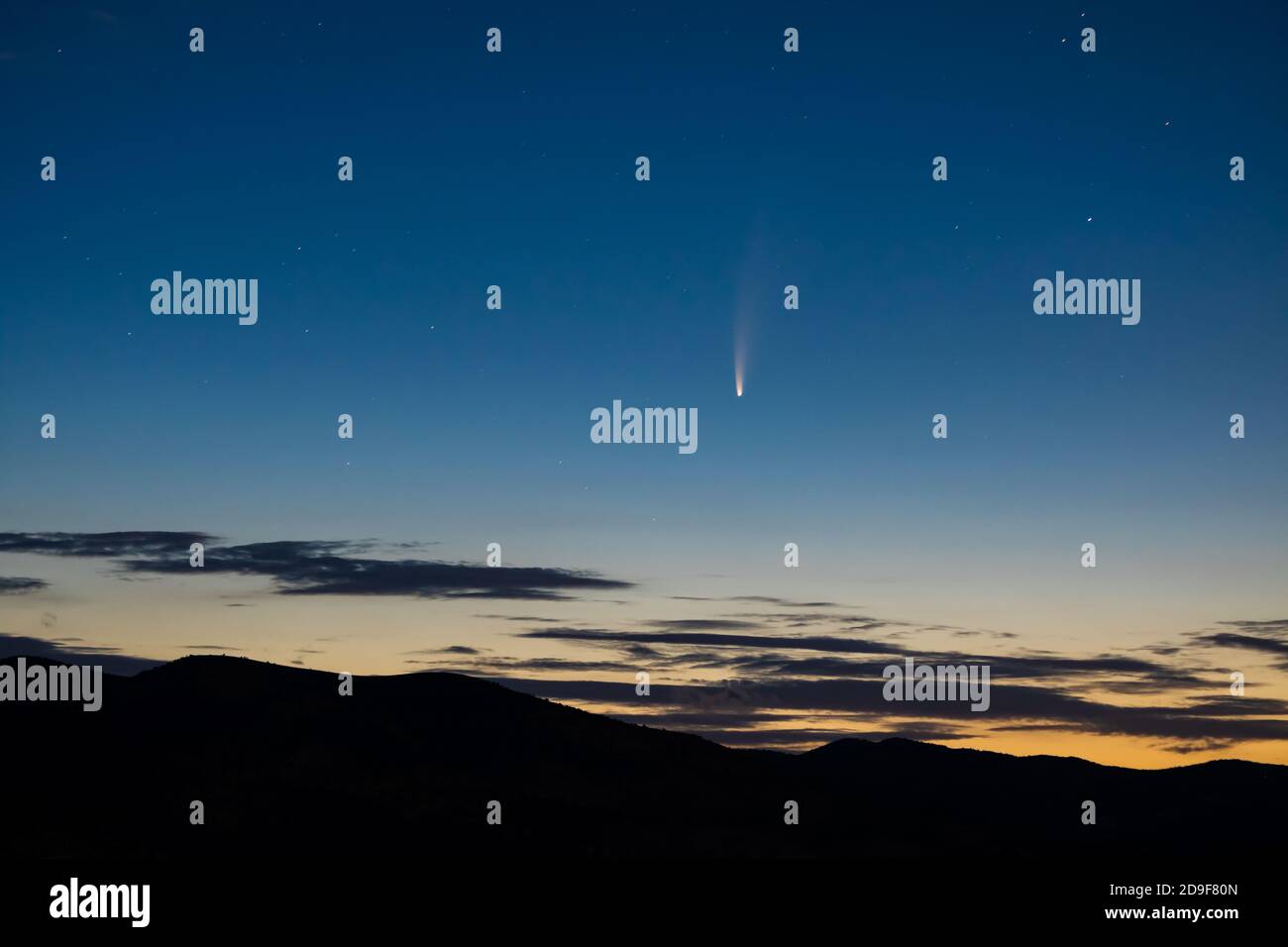 Comet blue sky clouds hi-res stock photography and images - Alamy