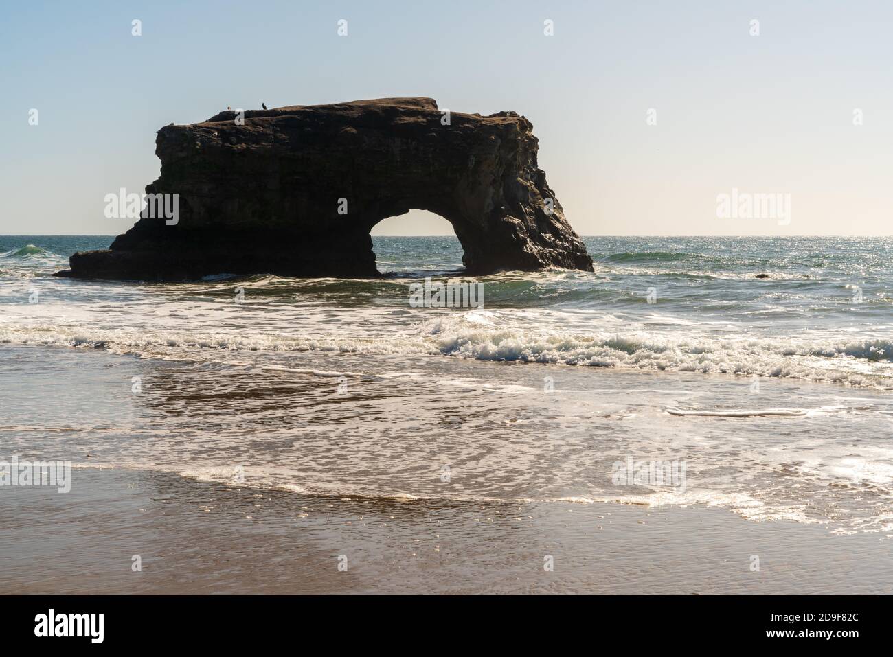 Natural Bridges State Beach Stock Photo - Alamy