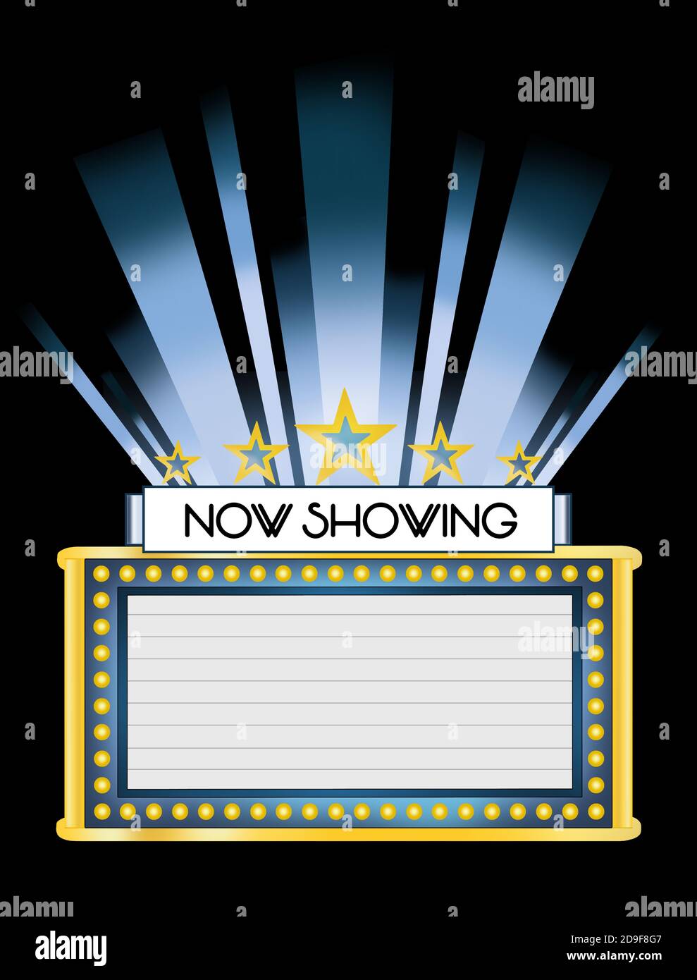 Blank Now Showing Sign