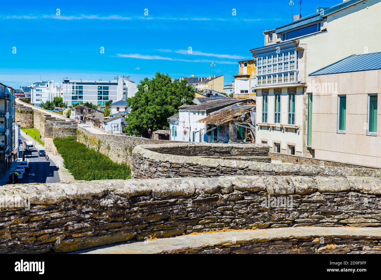 The Roman walls of Lugo were constructed in the 3rd century and are ...