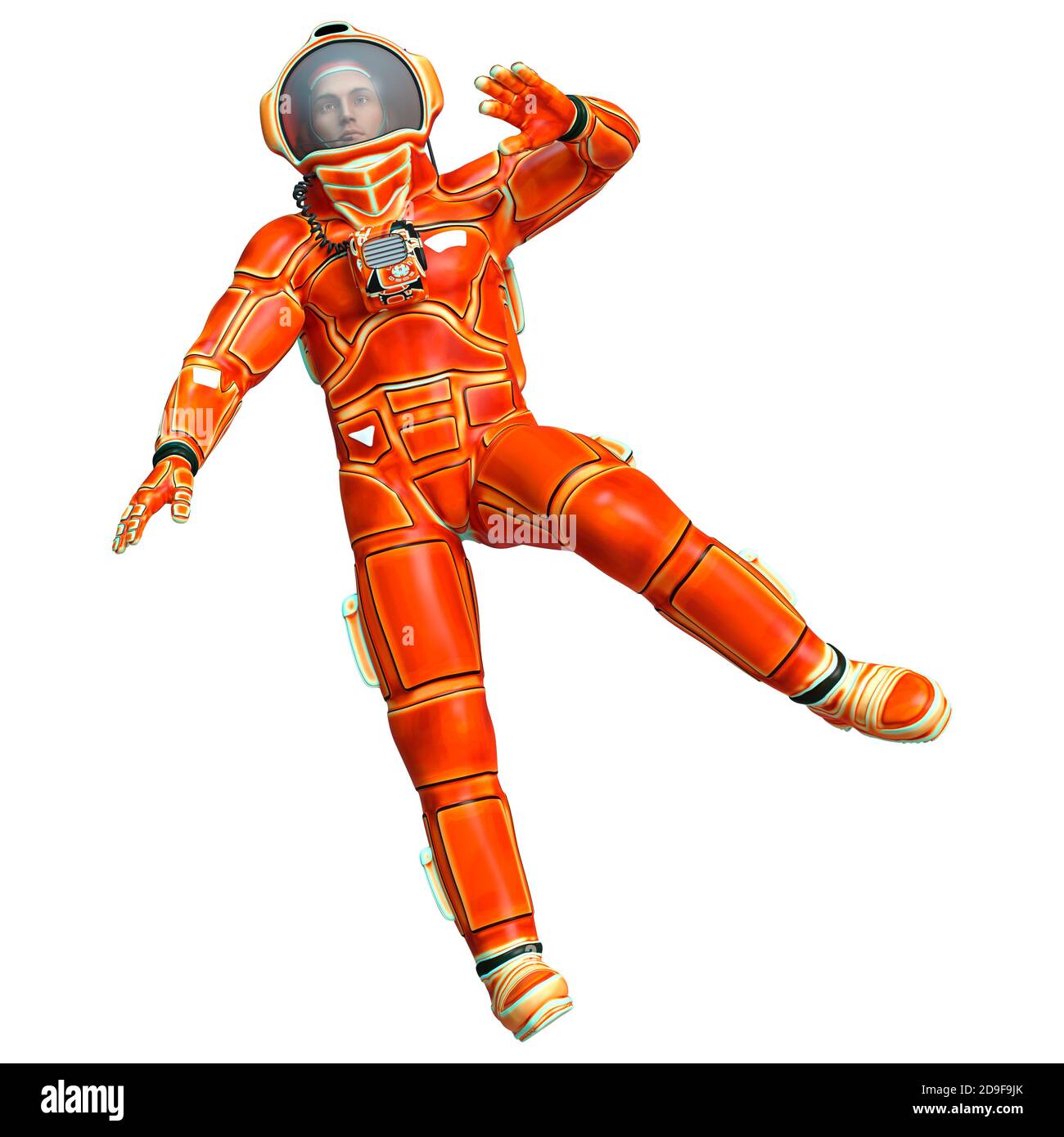 3D rendering of an astronaut isolated on white background Stock Photo ...