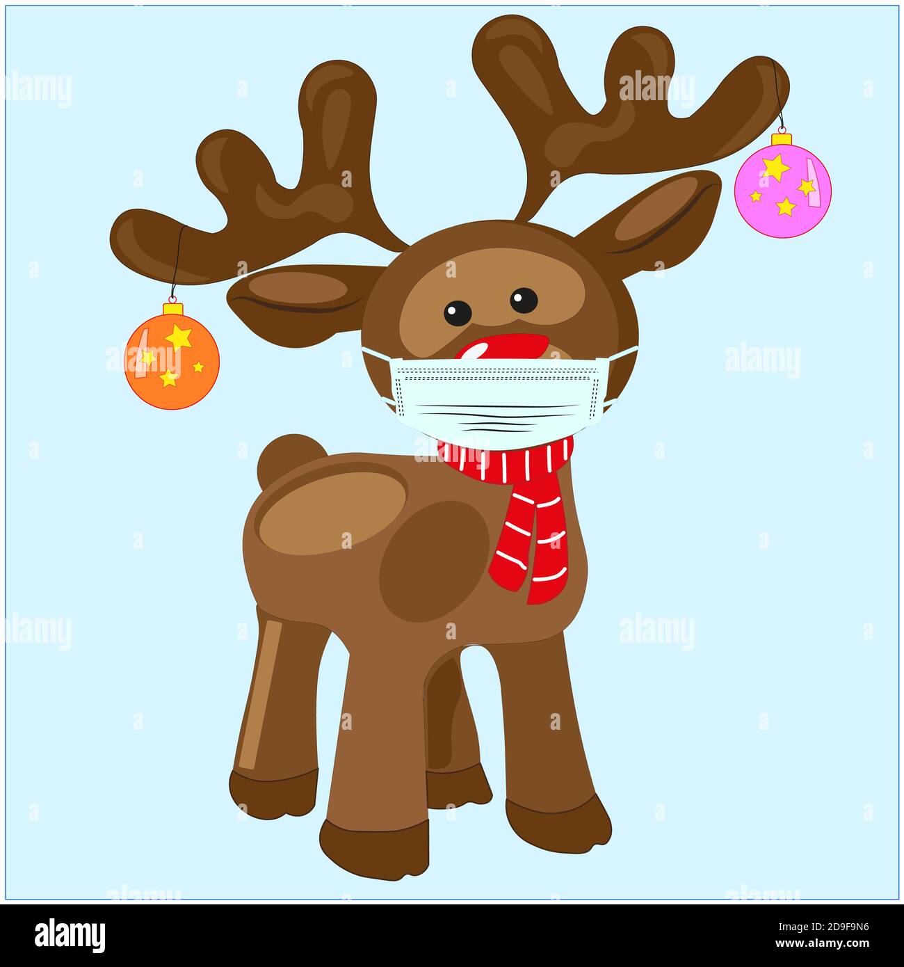 Animated Rudolph Face