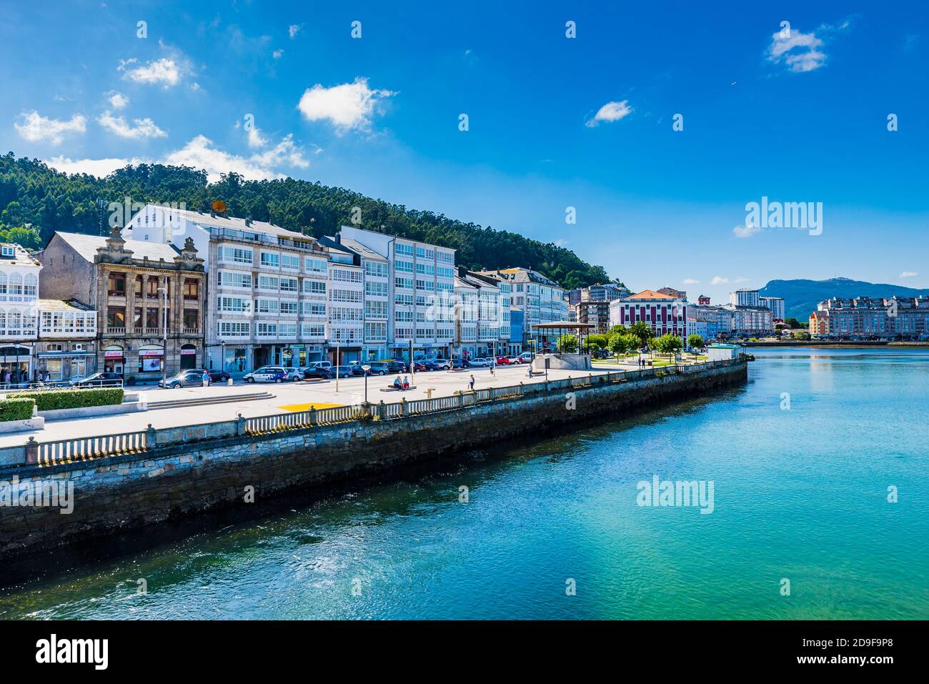 Promenade. Viveiro, A Mariña country, Lugo, Galicia, Spain, Europe ...