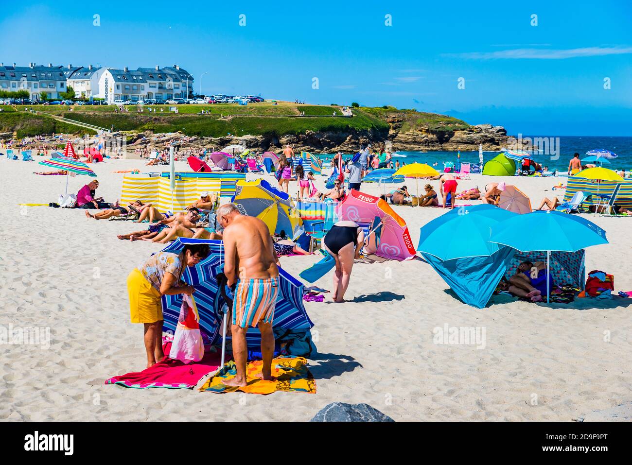 A Rapadoira beach. Foz, A Mariña country, Lugo, Galicia, Spain, Europe ...