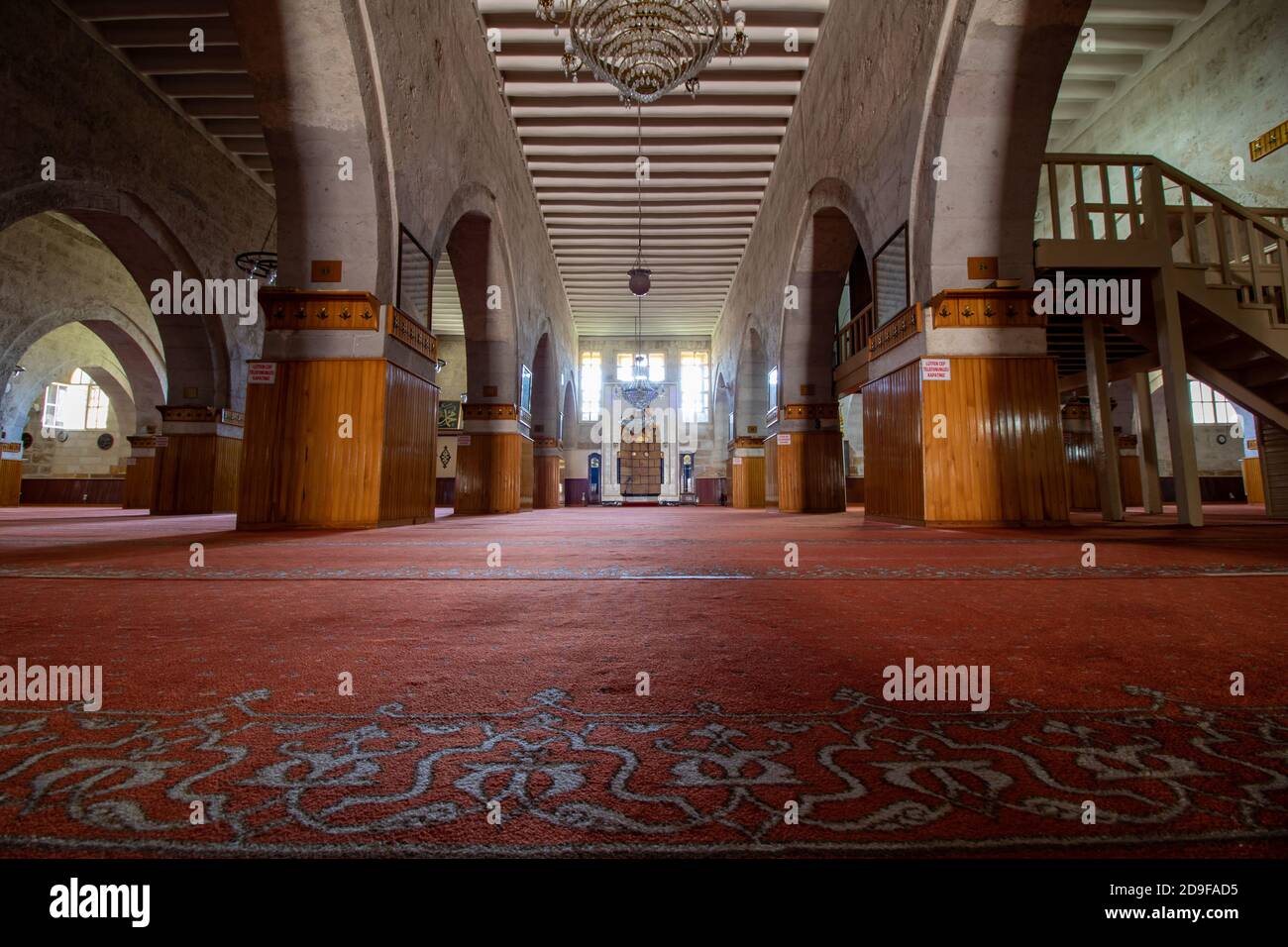 Interior of Grand Mosque of Sivas (Sivas Ulucami) in Turkey Stock Photo ...