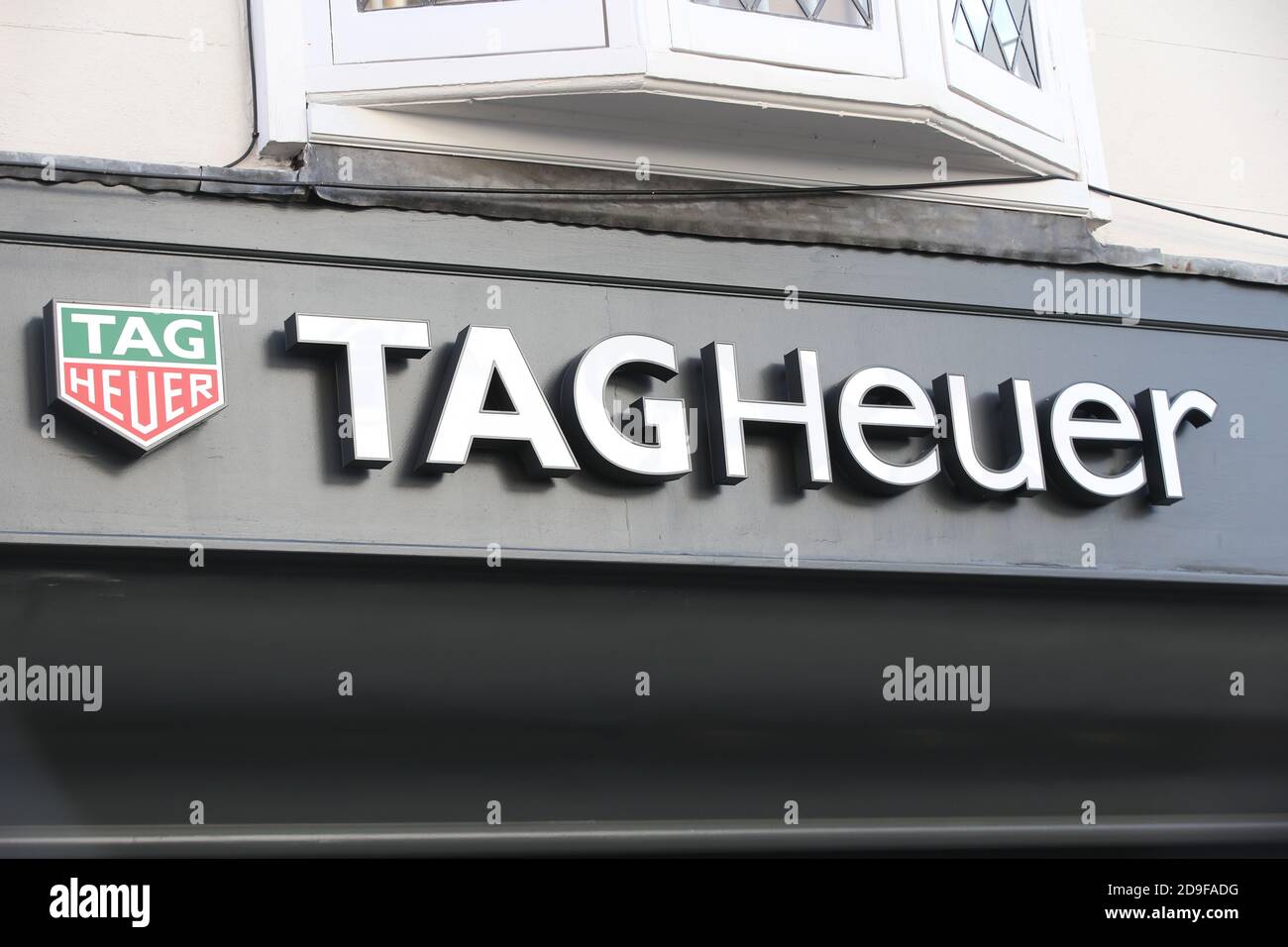 Tag Heuer sign, Kingston Upon Thames, Surrey Stock Photo - Alamy
