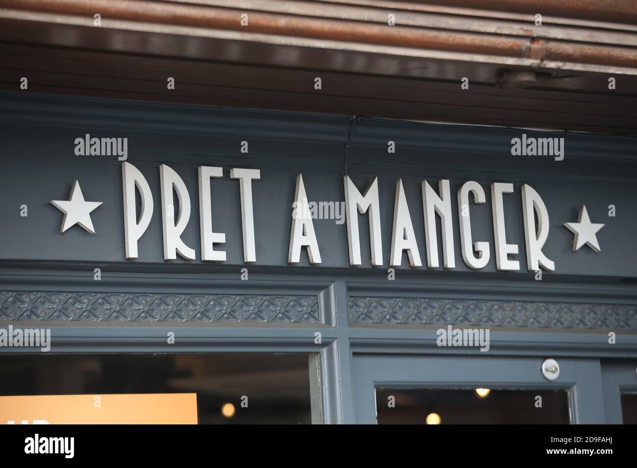 Pret A Manger sign, Kingston Upon Thames, Surrey Stock Photo - Alamy