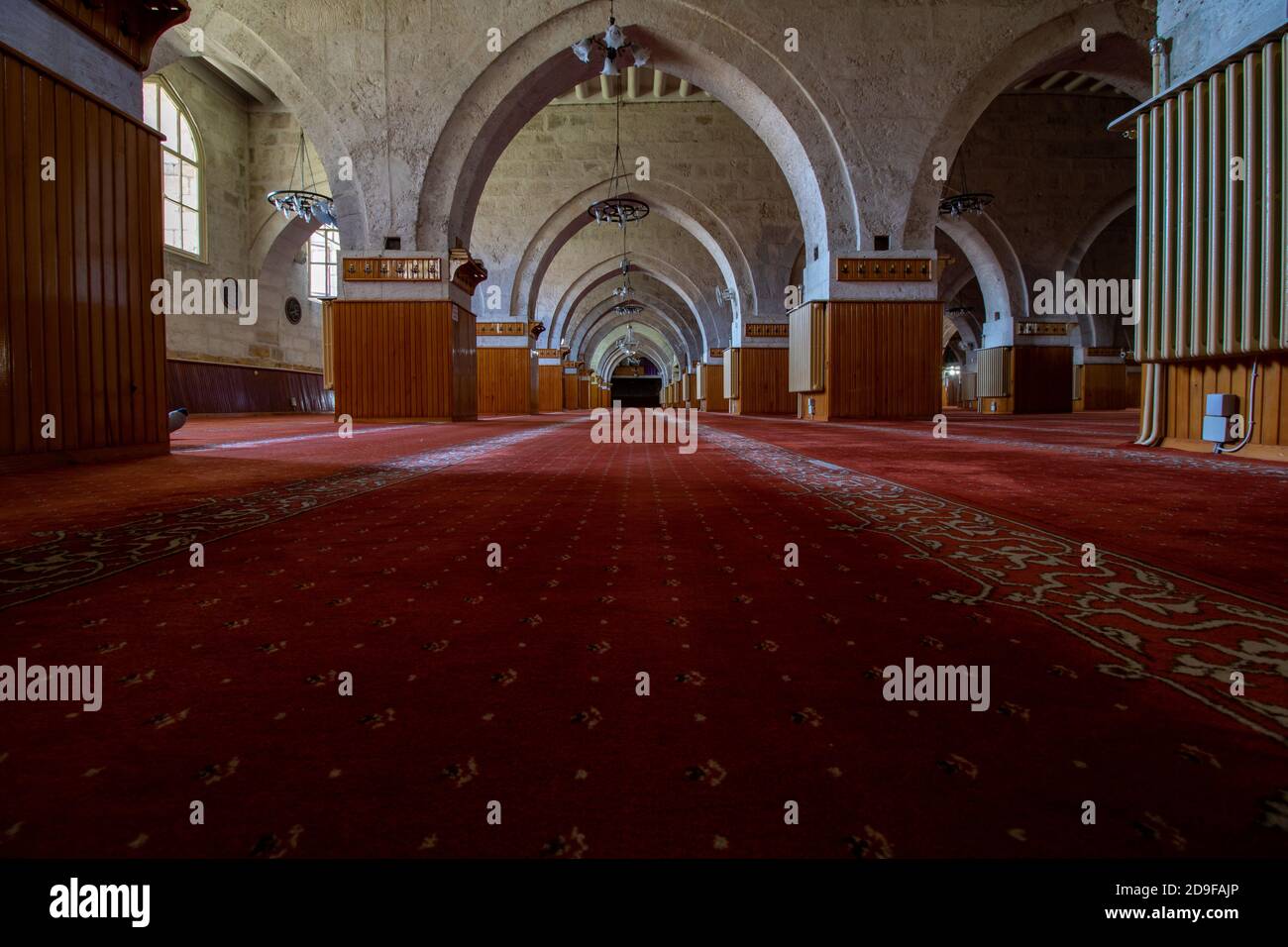 Interior of Grand Mosque of Sivas (Sivas Ulucami) in Turkey Stock Photo ...
