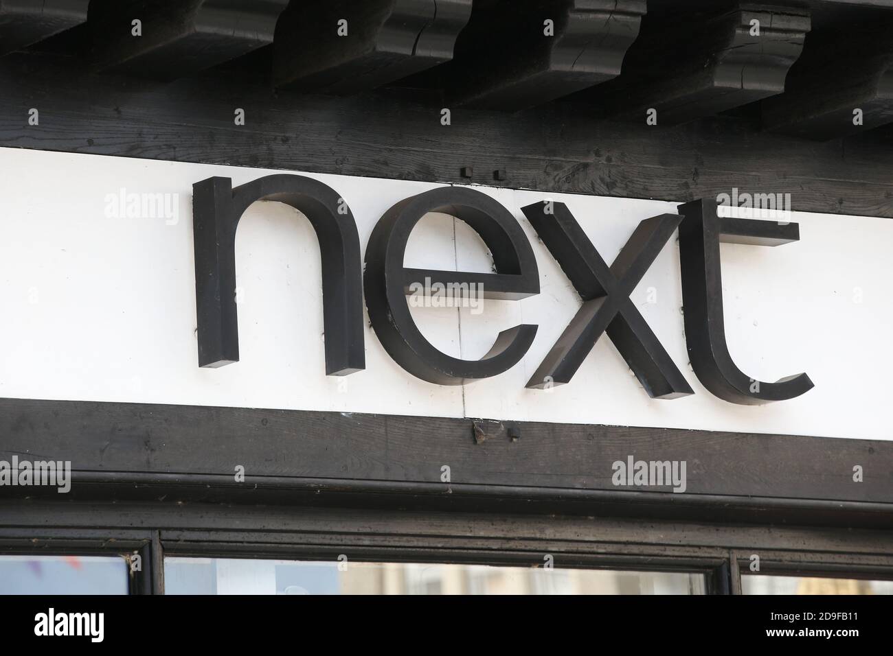 Next sign, Kingston Upon Thames, Surrey Stock Photo - Alamy
