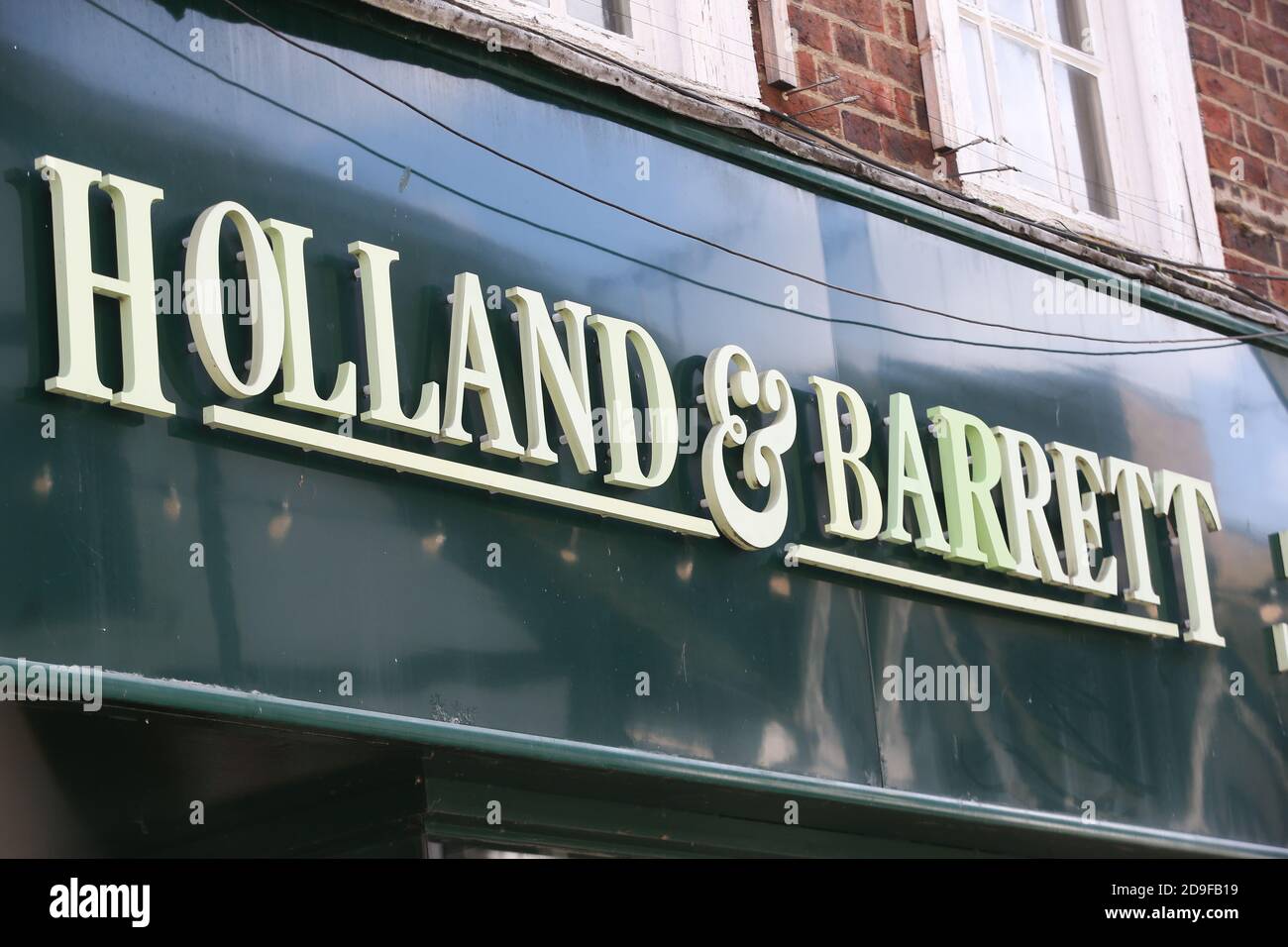 Holland and Barrett sign, Kingston Upon Thames, Surrey Stock Photo - Alamy