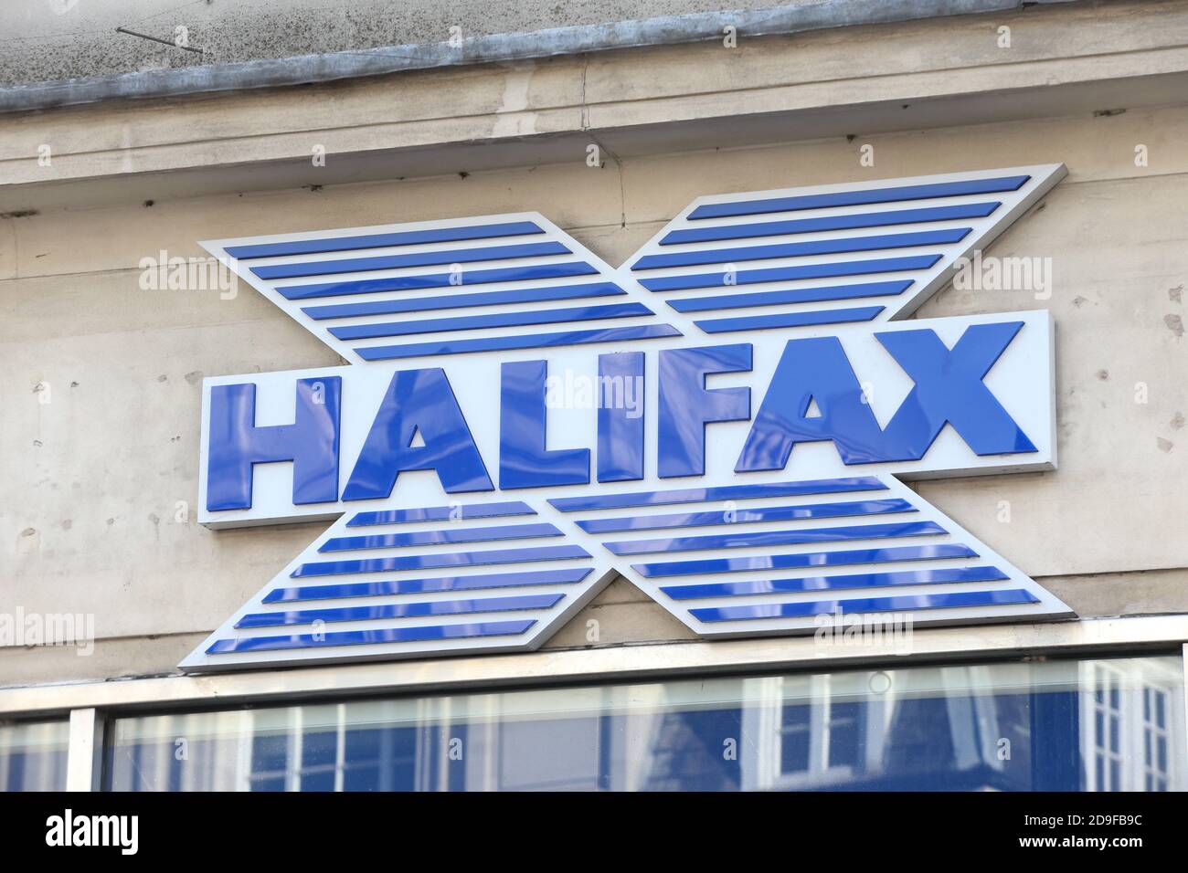 Halifax sign, Kingston Upon Thames, Surrey Stock Photo - Alamy