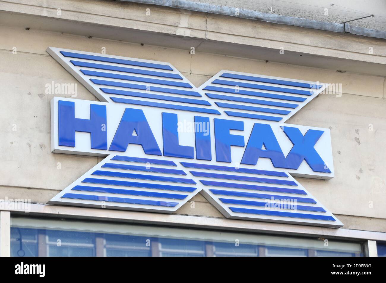 Halifax sign, Kingston Upon Thames, Surrey Stock Photo - Alamy