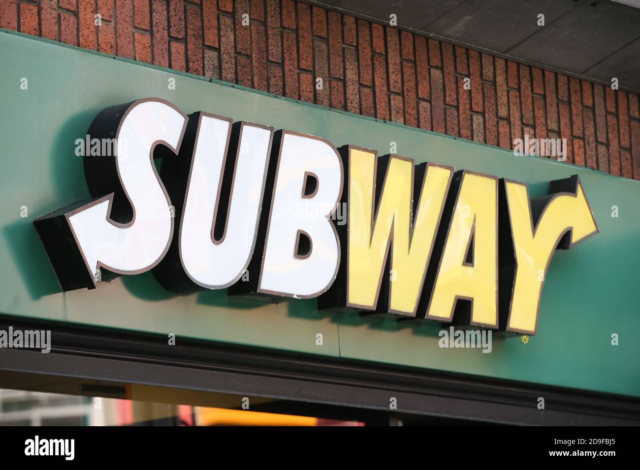 Subway sign, Kingston Upon Thames, Surrey Stock Photo - Alamy