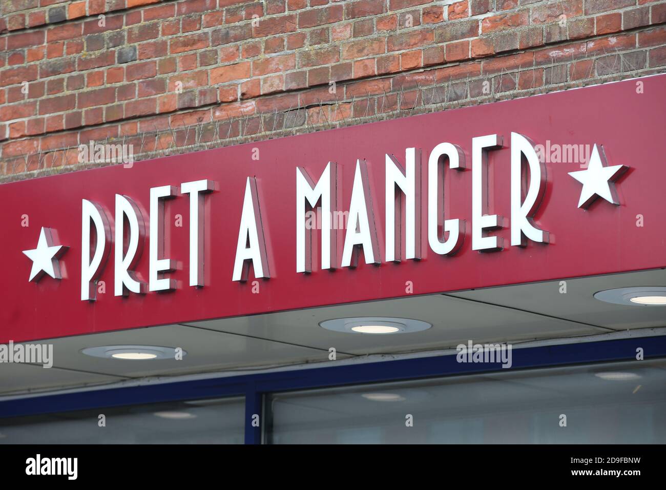 Pret a Manger sign, Kingston Upon Thames, Surrey Stock Photo - Alamy