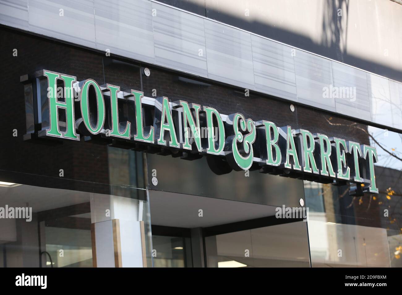 Holland and Barrett sign, Kingston Upon Thames, Surrey Stock Photo - Alamy