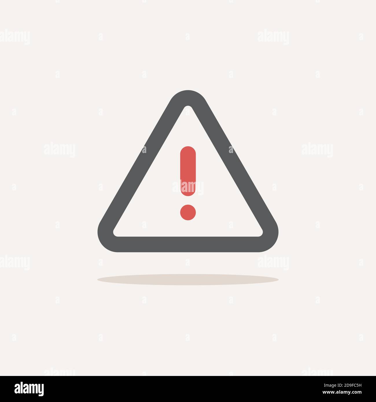 Danger sign. Color icon with shadow. Weather glyph vector illustration ...