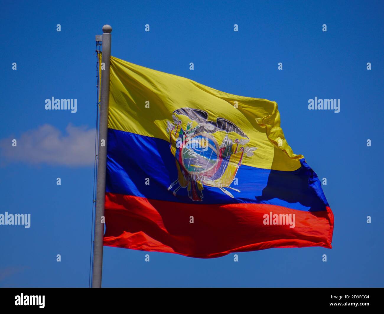 Ecuador flag closeup hi-res stock photography and images - Alamy