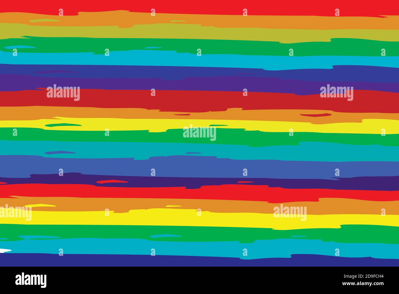 Horizontal Rainbow Stripes
