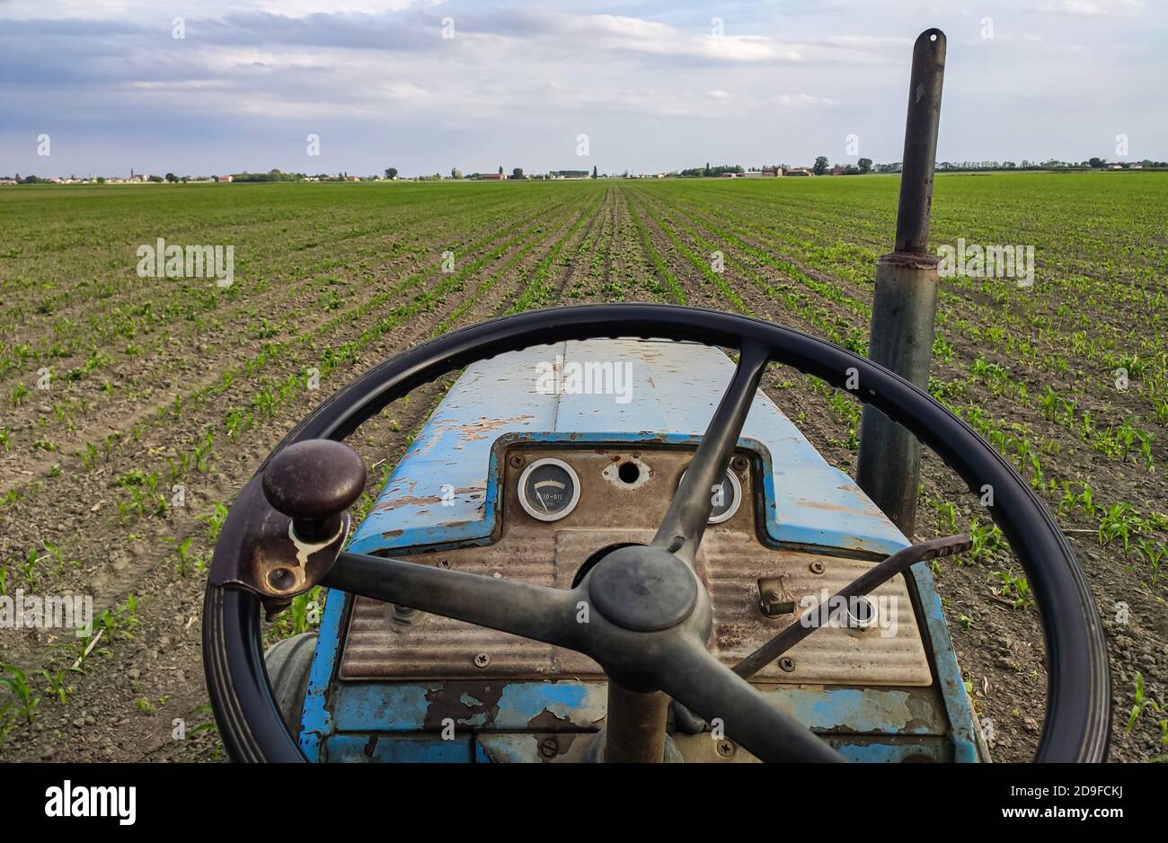 Old tractor dashboard hi-res stock photography and images - Alamy