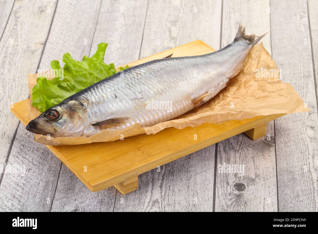 Salted herring fish ready for eat Stock Photo - Alamy