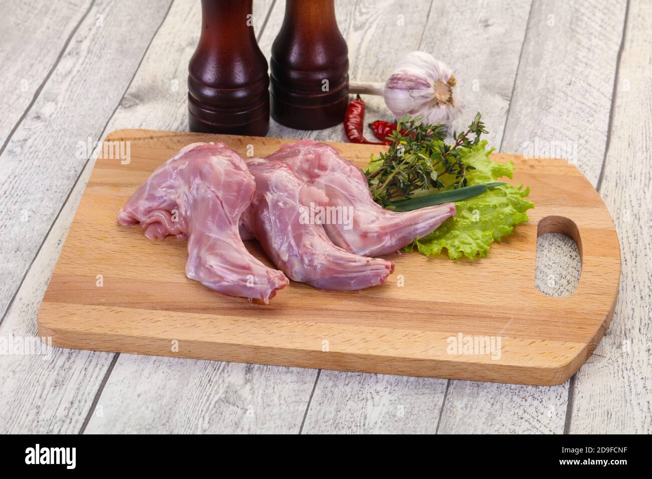 Raw rabbit legs ready for cooking Stock Photo - Alamy