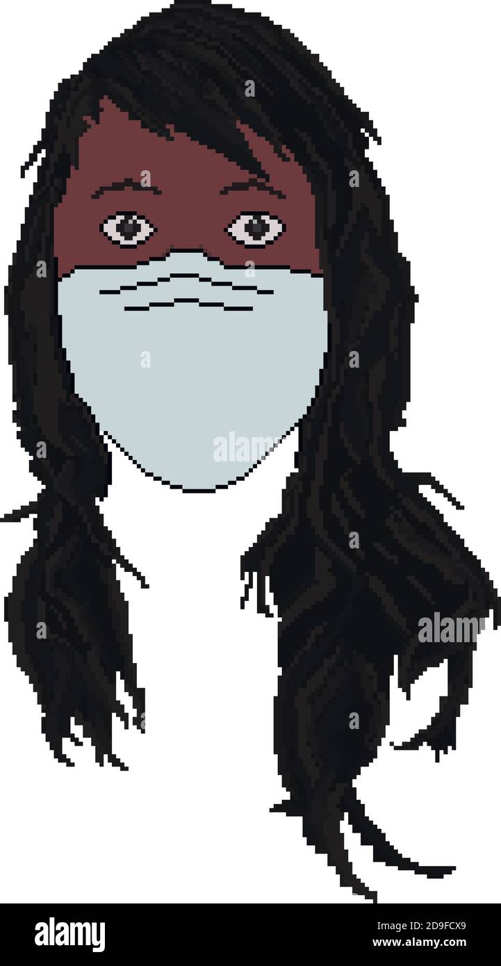 Woman pixel art game character hi-res stock photography and images - Alamy