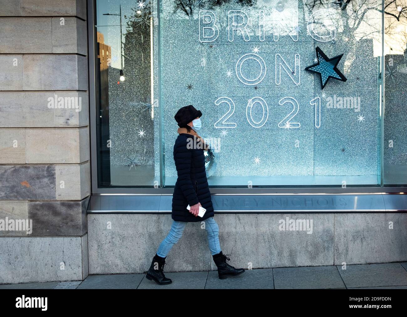 Edinburgh, Scotland, UK. 5 November 2020. Christmas shop window ...