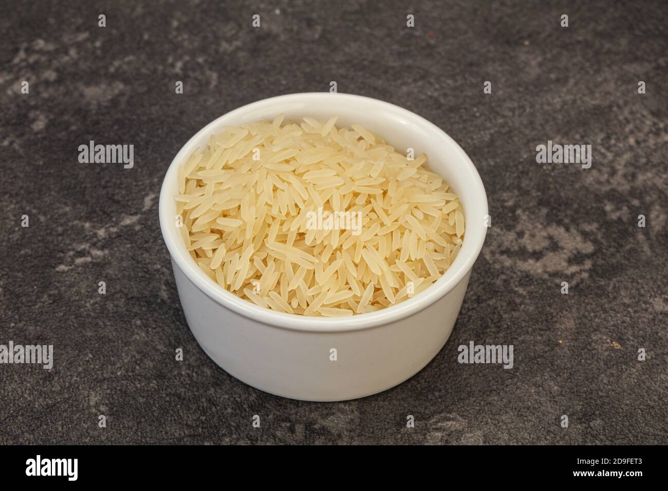 Raw Indian basmati rice in the bowl Stock Photo - Alamy