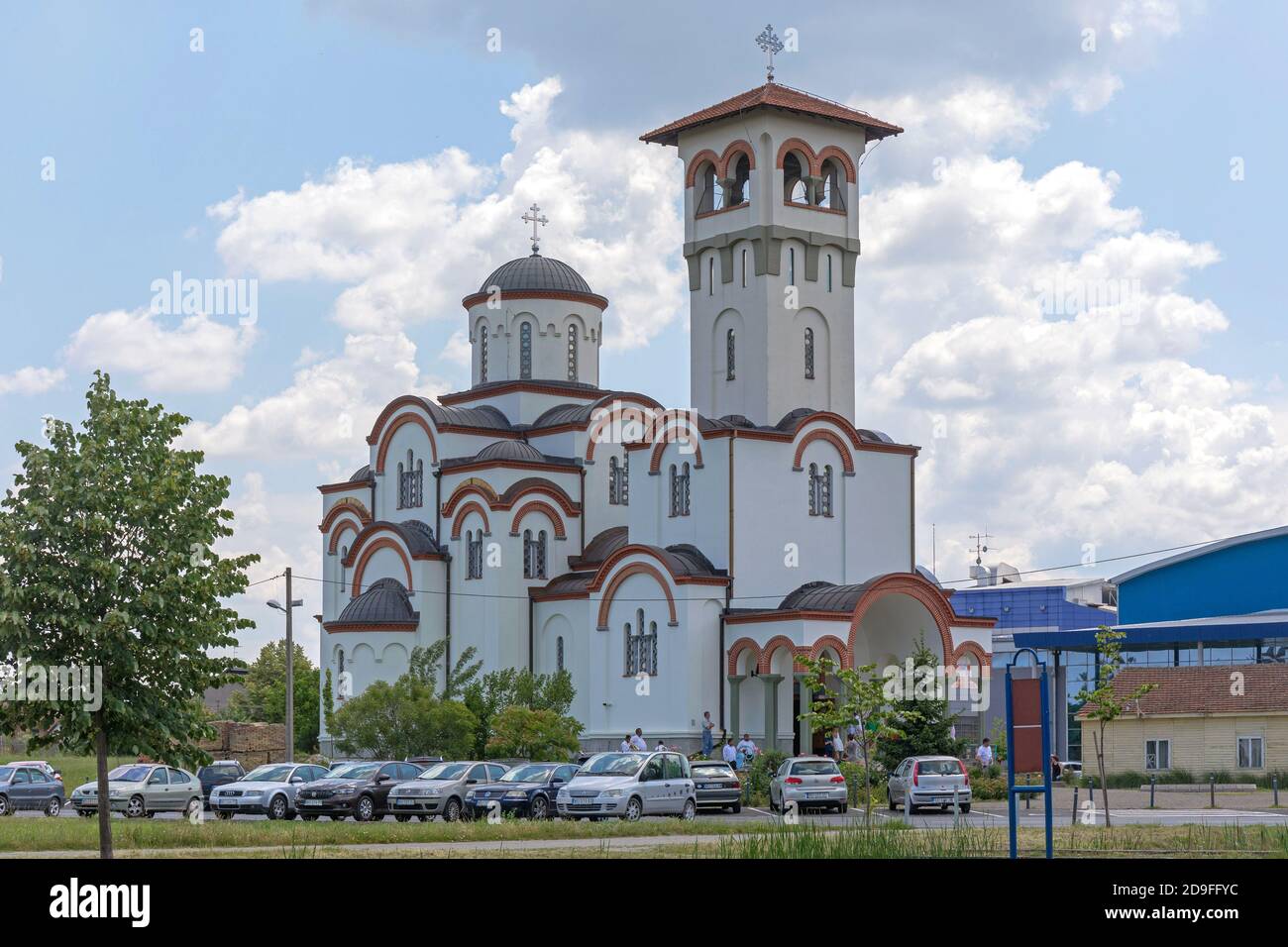 Novi Sad, Serbia - June 3, 2018: New Orthodox Church of the Ascension ...