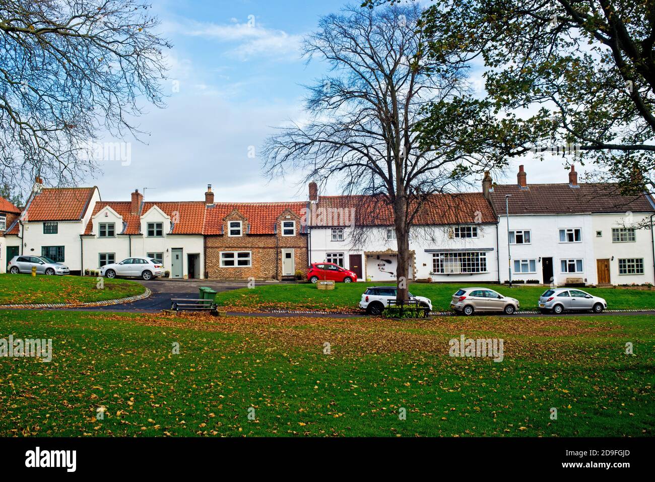 Egglescliffe village Green, Egglescliffe, Yarm on Tees, England Stock ...