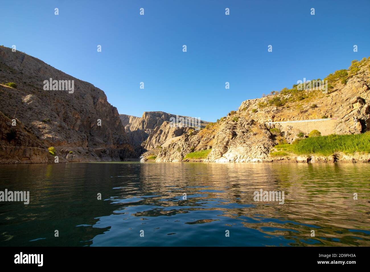 Karanlik (Dark) Canyon and Euphrates River in Kemaliye Erzincan Turkey ...
