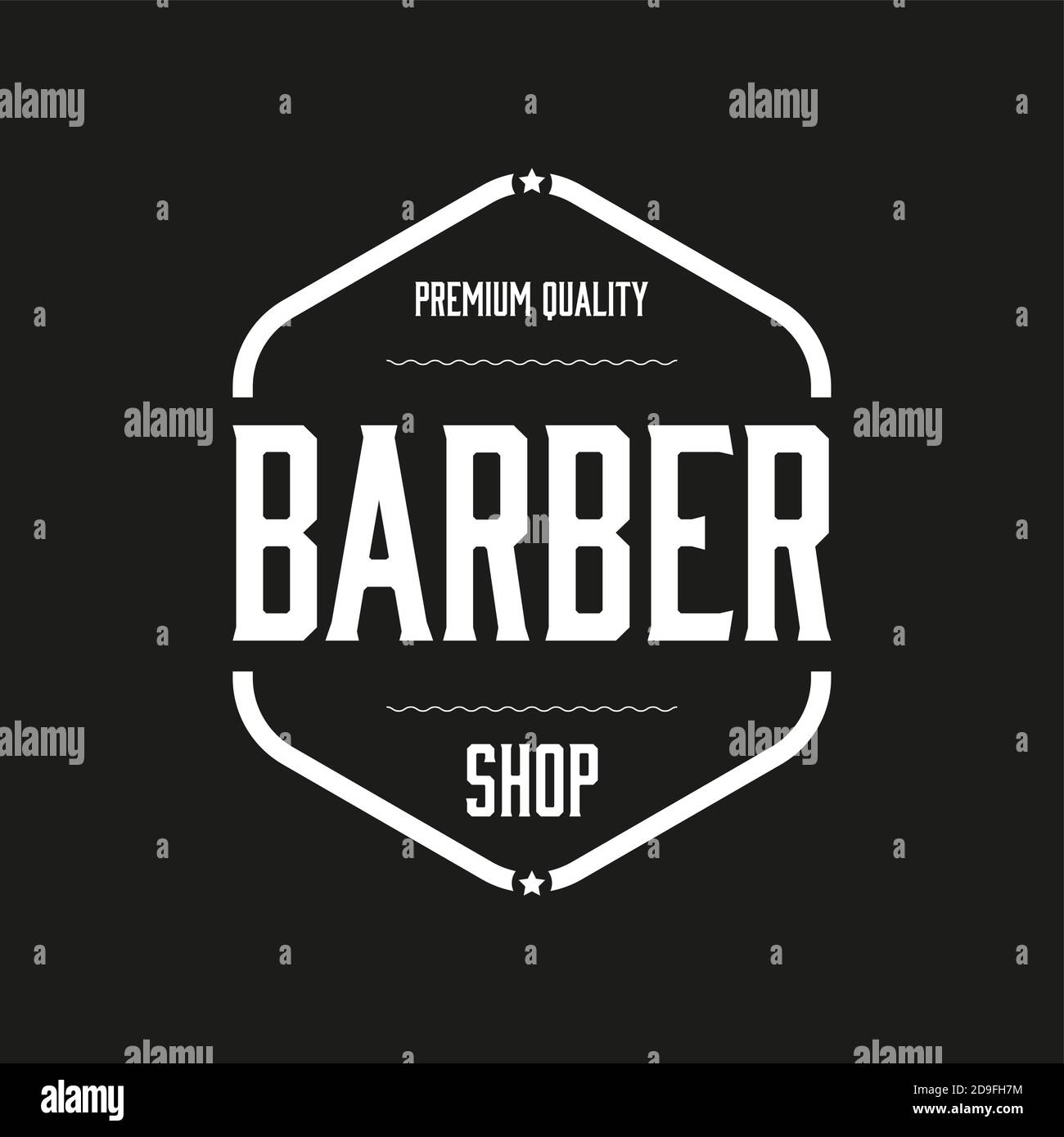 Premuim Barber Shop vintage stamp logo Stock Vector Image & Art - Alamy