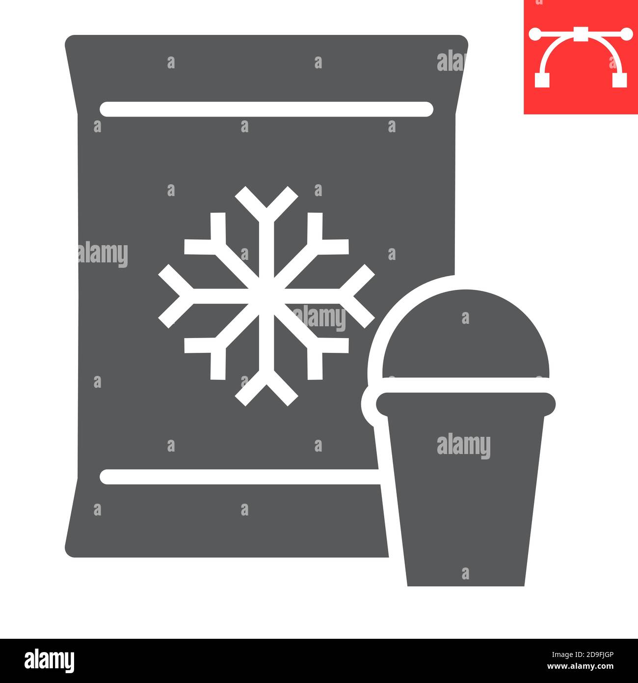 Frozen seafood package Stock Vector Images - Alamy