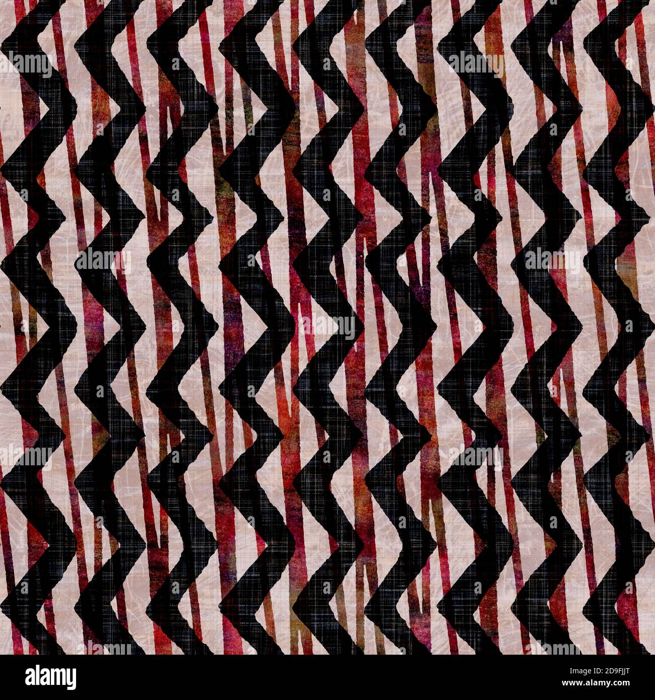 Seamless dark chevron stripe block print background. Boho ethnic soft ...