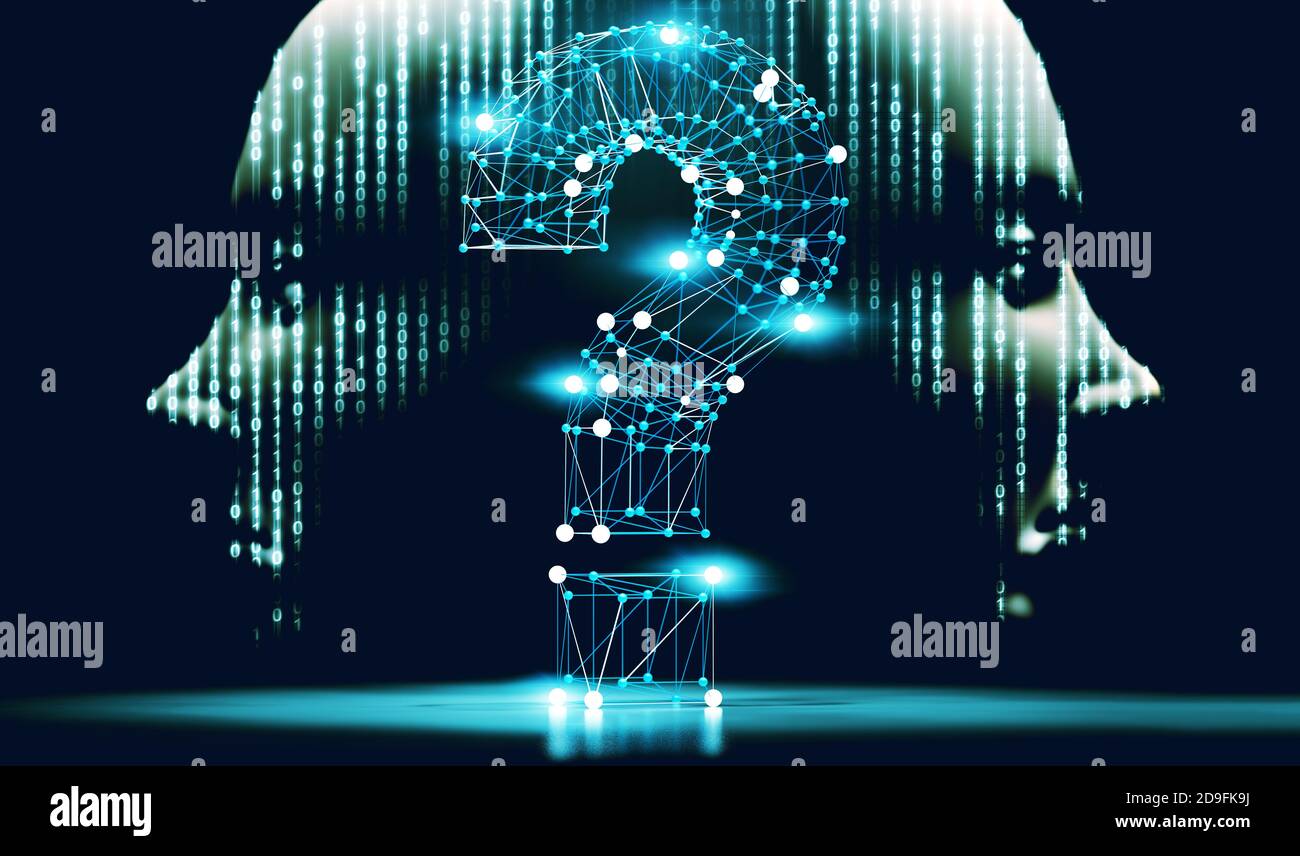 Networking and communication questions for cyber security.Cyborg head ...