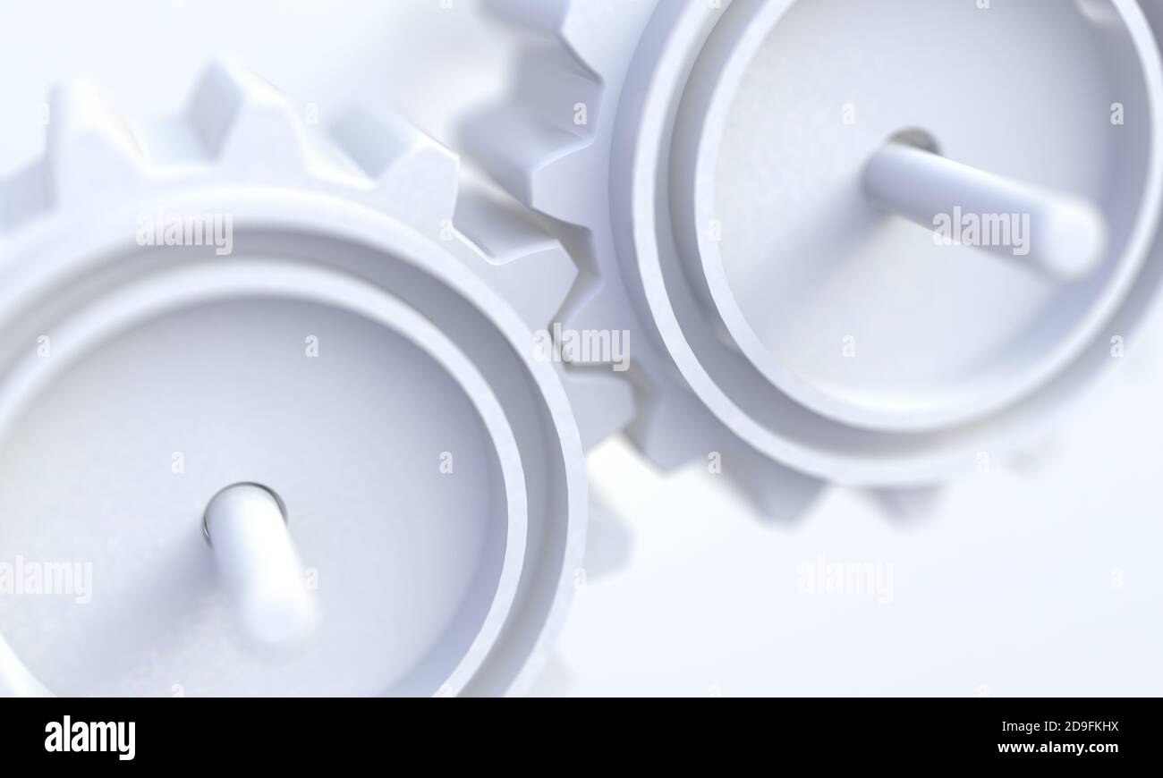 Teamwork and cooperation concept.Group of mechanisms and gears ...