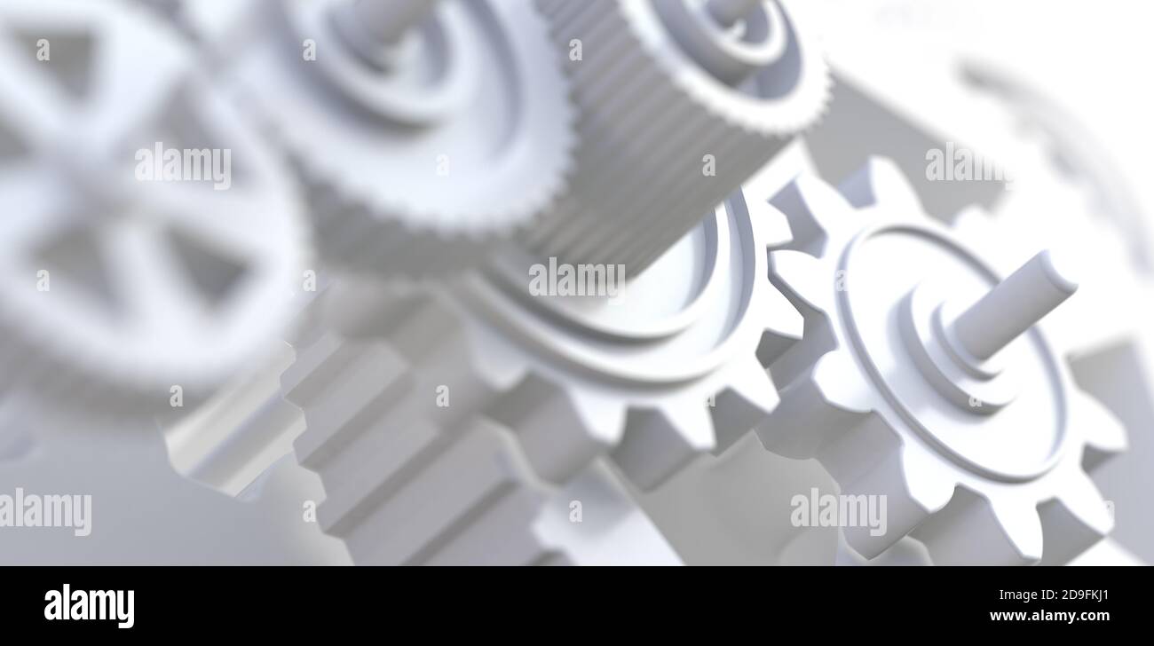 Teamwork gears hi-res stock photography and images - Alamy