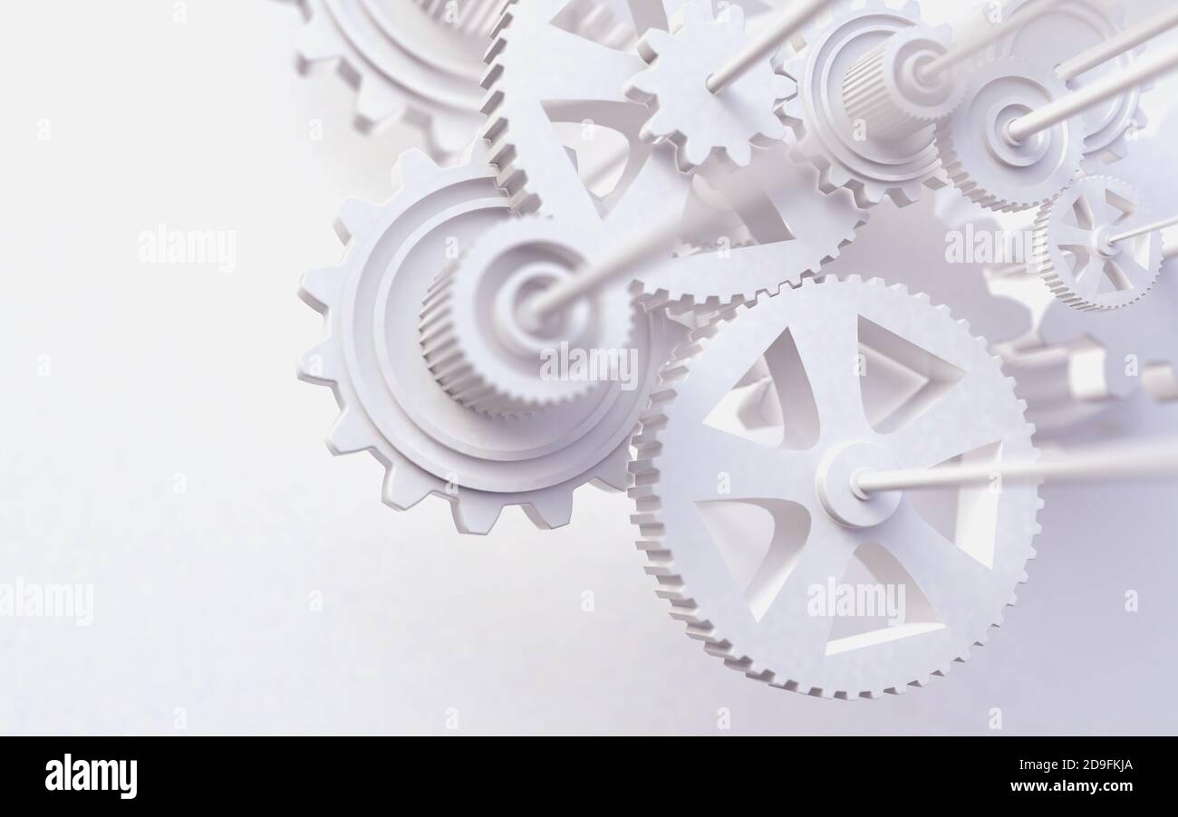 Teamwork gears hi-res stock photography and images - Alamy