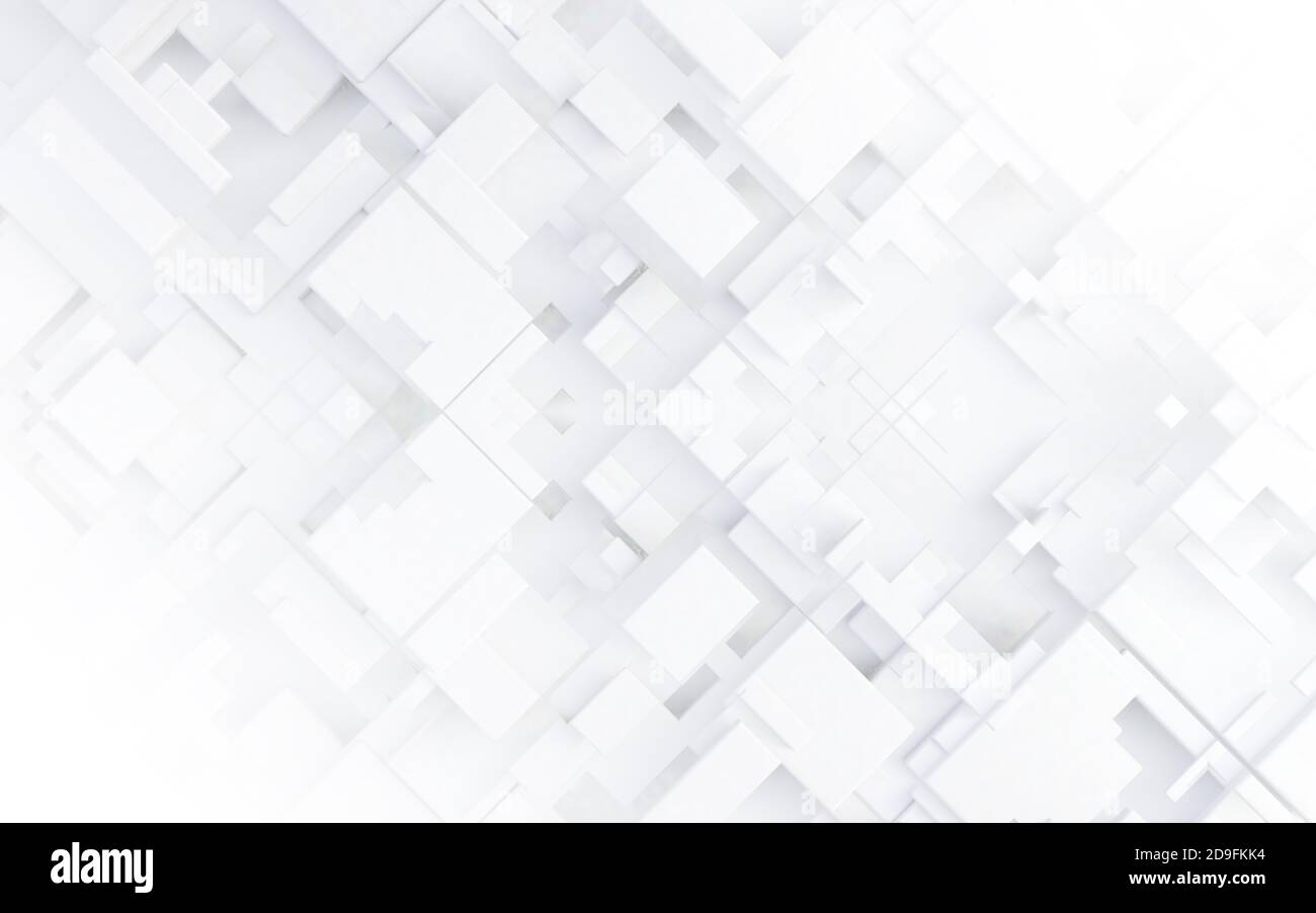Abstract Geometric Design With Cubes Structure White Cubes Background