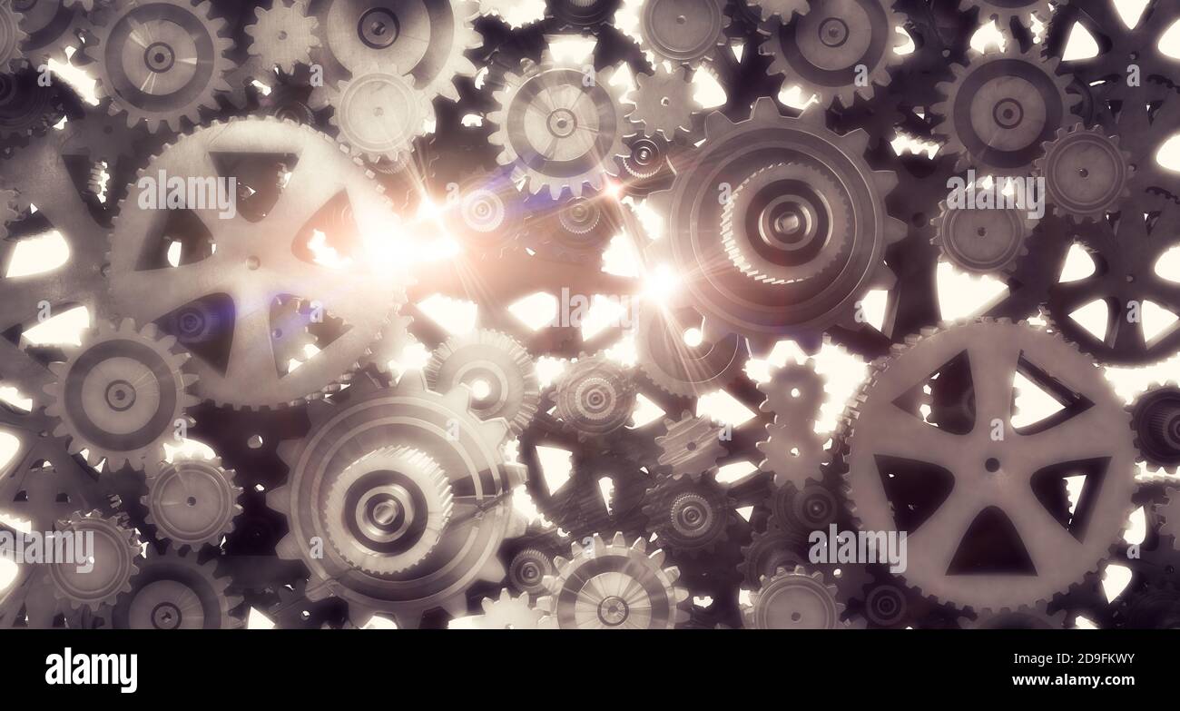 Industrial and mechanical background. Engine and technology concept ...