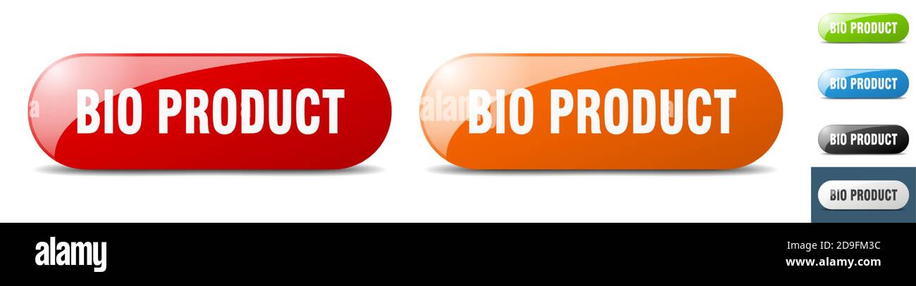 bio product button. sign. key. push button set Stock Vector Image & Art ...