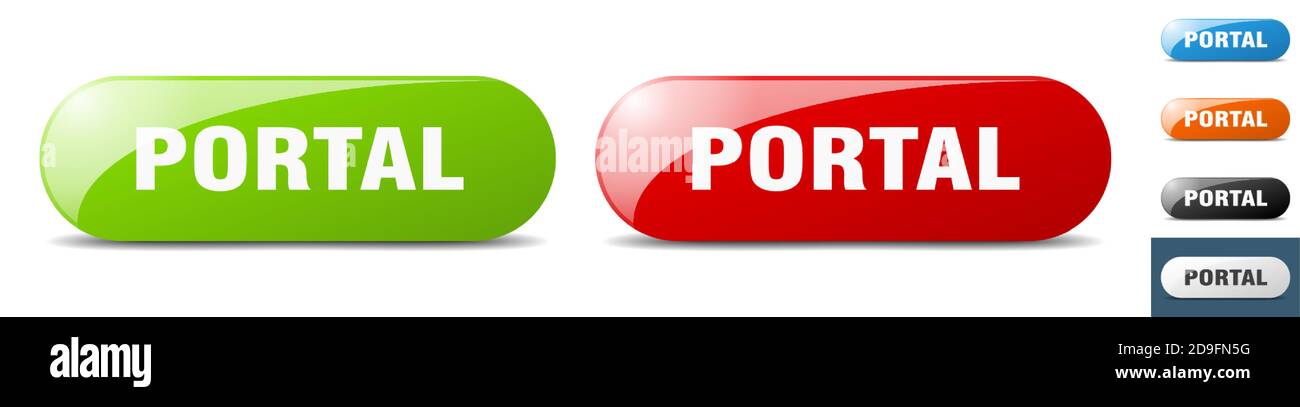 portal button. sign. key. push button set Stock Vector Image & Art - Alamy