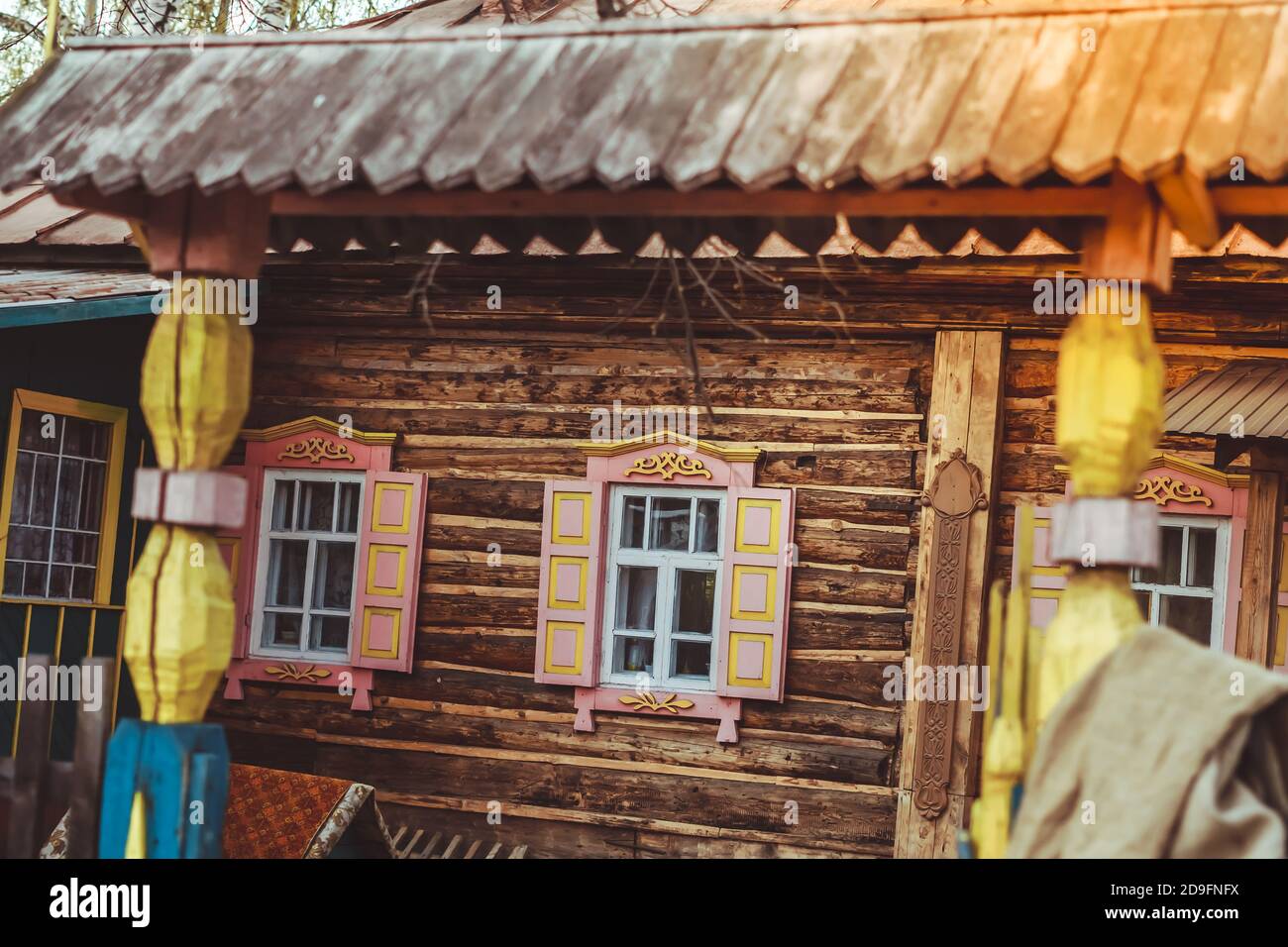 house in the village of Russia Stock Photo - Alamy