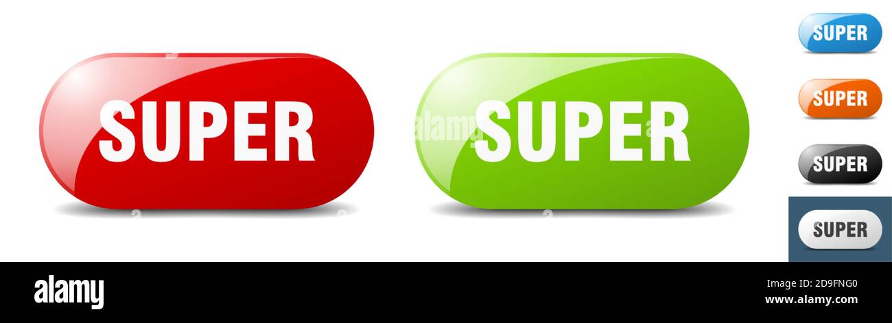 super button. sign. key. push button set Stock Vector Image & Art - Alamy