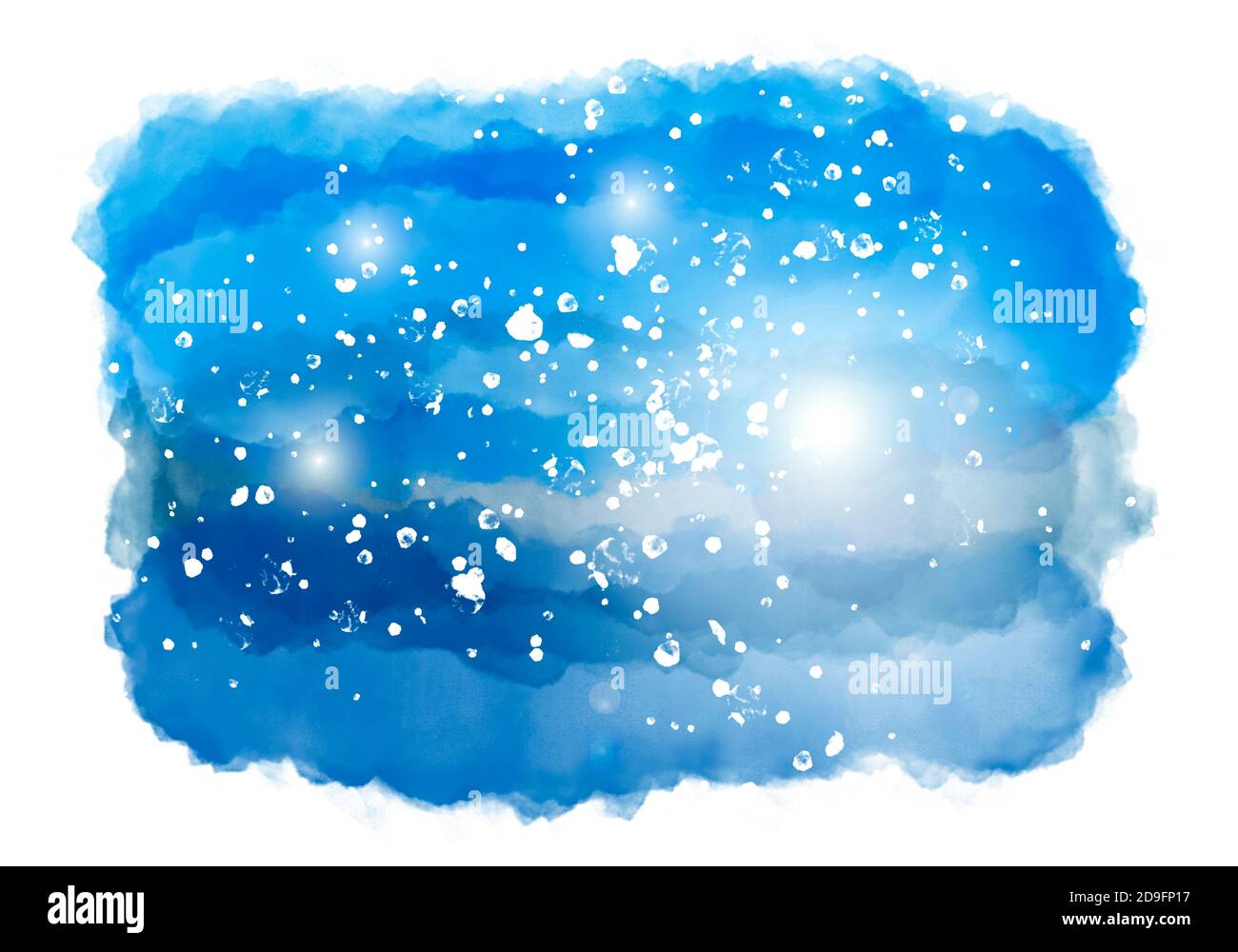Winter snowfall on night Cut Out Stock Images & Pictures - Alamy