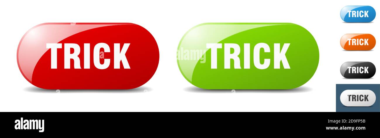 trick button. sign. key. push button set Stock Vector Image & Art - Alamy