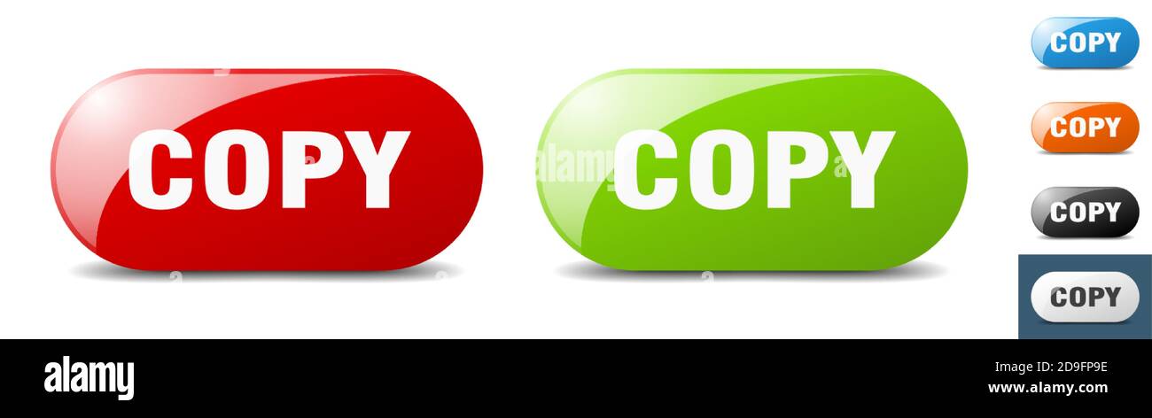 copy button. sign. key. push button set Stock Vector Image & Art - Alamy